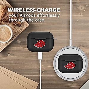 Japanese Anime AirPod Pro 2 Case with Keychain Cute Soft Silicone Full Protective Shockproof Cover Compatible with AirPods Pro 2nd Generation 2022 Case