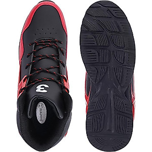 Joomra Mens Fashion Sneakers Male Walking Winter Ankle Boots Jogging Size 13 Travel Teens Mid High Top Sport Athletic Tennis Shoes Zapatos para Hombres Red 47