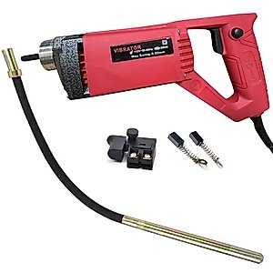 850W Handheld Electric Concrete Vibrator Vibrating Power Tool, Air Bubble Remover, 4.9 feet Flex Hose Immersion Shaft