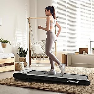 CEARTRY Treadmill with Incline, Under Desk Treadmill with 4% Incline, Walking Pad Treadmill, Incline Treadmill with 12 Preset Programs, Treadmills for Home and Office