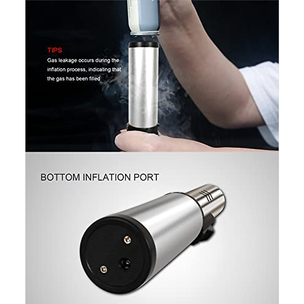 PAPA LONG Chic Refillable Long Butane Torch Lighter with Powerful Single Jet Flame for Kitchen Brulee Cooking BBQ Camping(No Butane included)