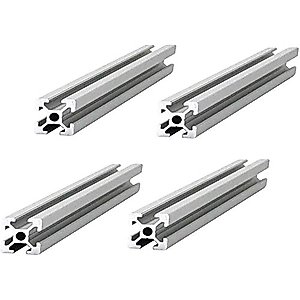 HFS (R) 4pcs 2020 T Slot Aluminum Extrusion Profile European Standard Anodized Linear Rail for 3D Printer Parts and CNC DIY (300mm)