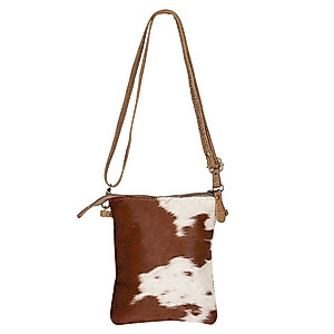 Myra Bag Leather Lithe Cowhide Small Bag Upcycled Leather & Cowhide S-2234