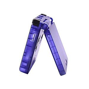 Meijunter Replacement Transparent Clear Full Housing Shell Case Repair Parts Kit w/Lens&Screwdriver for Nintendo Gameboy Advance SP GBA SP Console