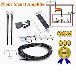WUPYI GSM 900MHz Mobile Cell Phone Signal Booster Repeater Amplifier 3G/4G Repeater Booster Amplifier Extender +Yagi Antenna