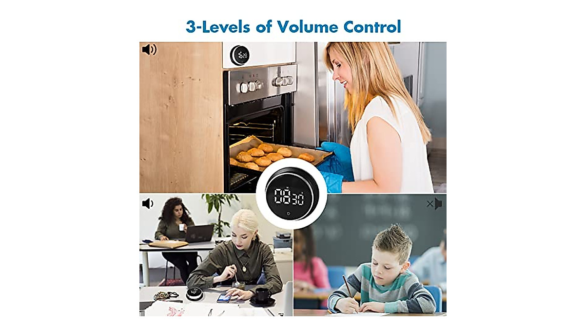 Geekpartn Rechargeable Timer - Easy Digital Classroom Timer