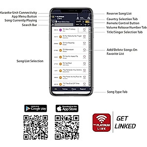 The Platinum Karaoke Machine adutls Comes with 2upgraded Wireless miceophones Features Over 23k Songs 7k Filipino Tagalog 4k Hind 12k English