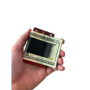 TUCK GEAR Black Money Clip for Men with Reinforced Bill and Card Holder Strength, Large Capacity Storage, Slim Front Pocket Minimalist Carry, Travel Friendly