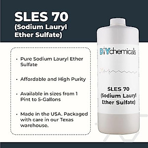 DIYChemicals | High Purity 70% Sodium Lauryl Ether Sulfate (SLES) (1 Pint (16 fl oz))
