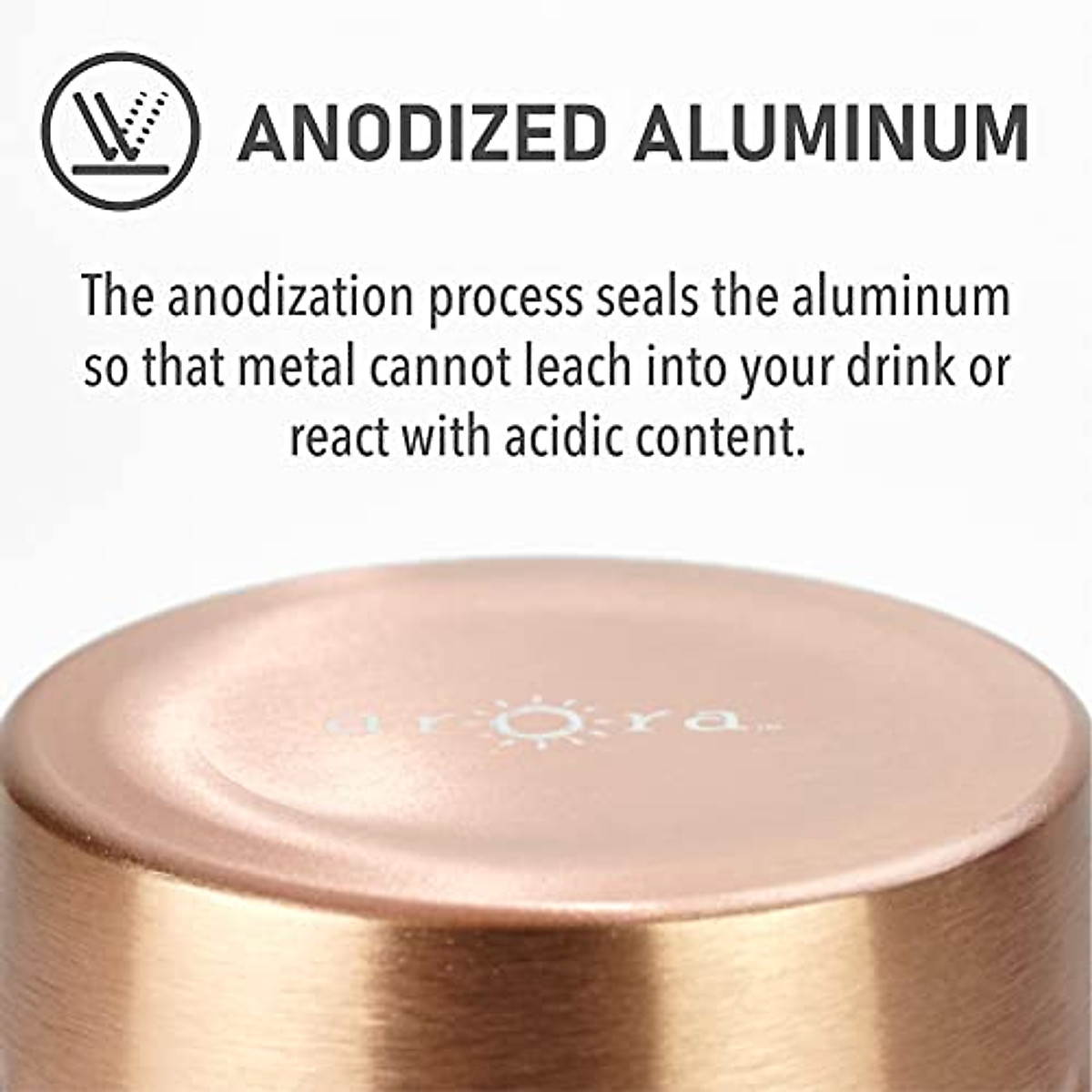 Arora Metal Anodized Hammered Copper color Tumbler Set of 6, Aluminum Handcrafted Cold-Drink Cups for Cocktail Drink, Beer Bar Party Gifts ,16oz