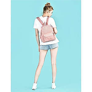 Hot Style Small Backpack Purse College Day pack ,D225f, Millennial Pink