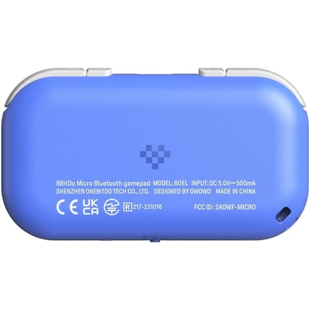 8Bitdo Micro Bluetooth Gamepad Pocket-sized Mini Controller for Switch, Android, and Raspberry Pi, Supports Keyboard Mode (Blue)
