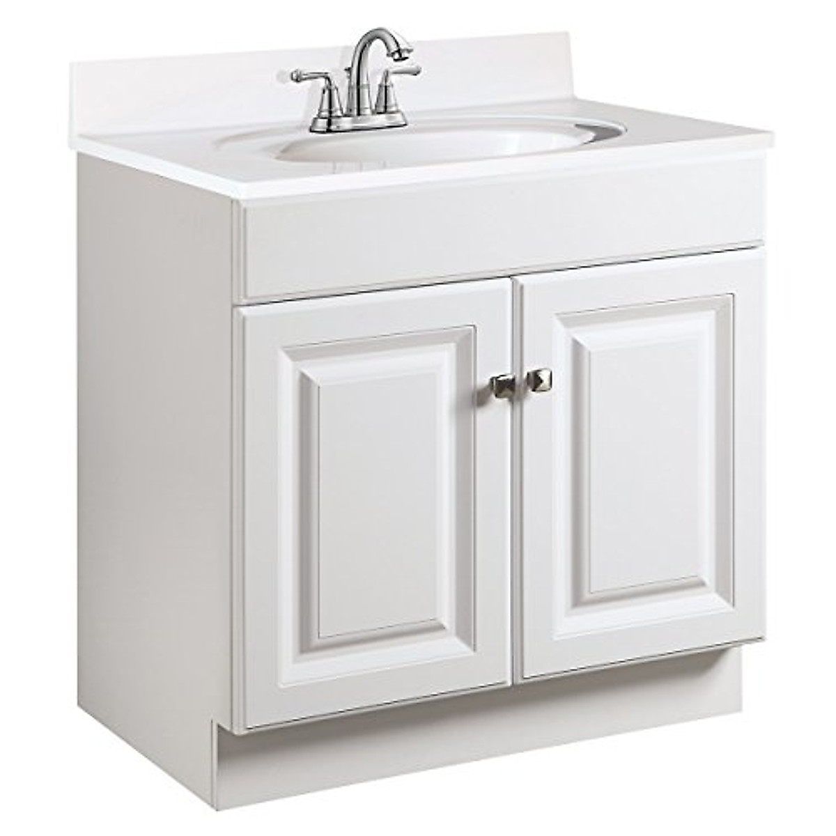 Design House 597153 Wyndham Unassembled Bathroom Vanity Cabinet Without Top, 30 x 21/2 Door, White