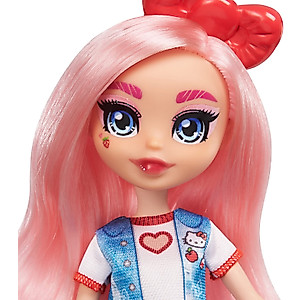 Sanrio Hello Kitty Figure & Éclair Doll (~10-in) wearing Fashions and Accessories, Long Pink Hair and Trendy Outfit, Great Gift for Kids Ages 3Y+