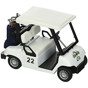 KiNSFUN Golf Cart 4½" Die Cast Metal Model Pullback Action Toy