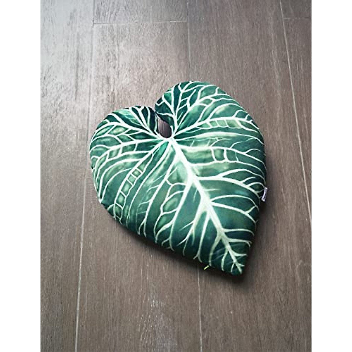 HOFFENDER Leaf Pillows Plant Pillows for Bedroom, Living Room and Patio Green Throw Pillows (Anthurium Regale)
