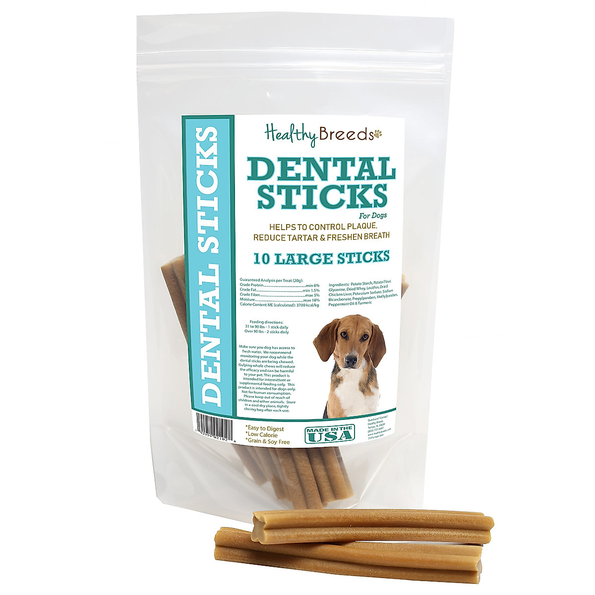 Healthy Breeds Harrier Dental Sticks Large 10 Count