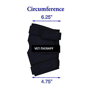 Vet Therapy 107836 Therapeutic Fir Fleece Lined Neoprene Horse Hock Supports (Set of 2), Small
