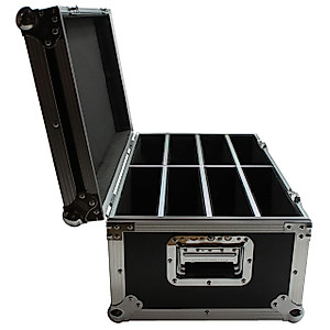 Harmony Audio Cases HC8SLIMPAR64 Light Flight Road Case Compatible with Chauvet SlimPAR 64 x 8
