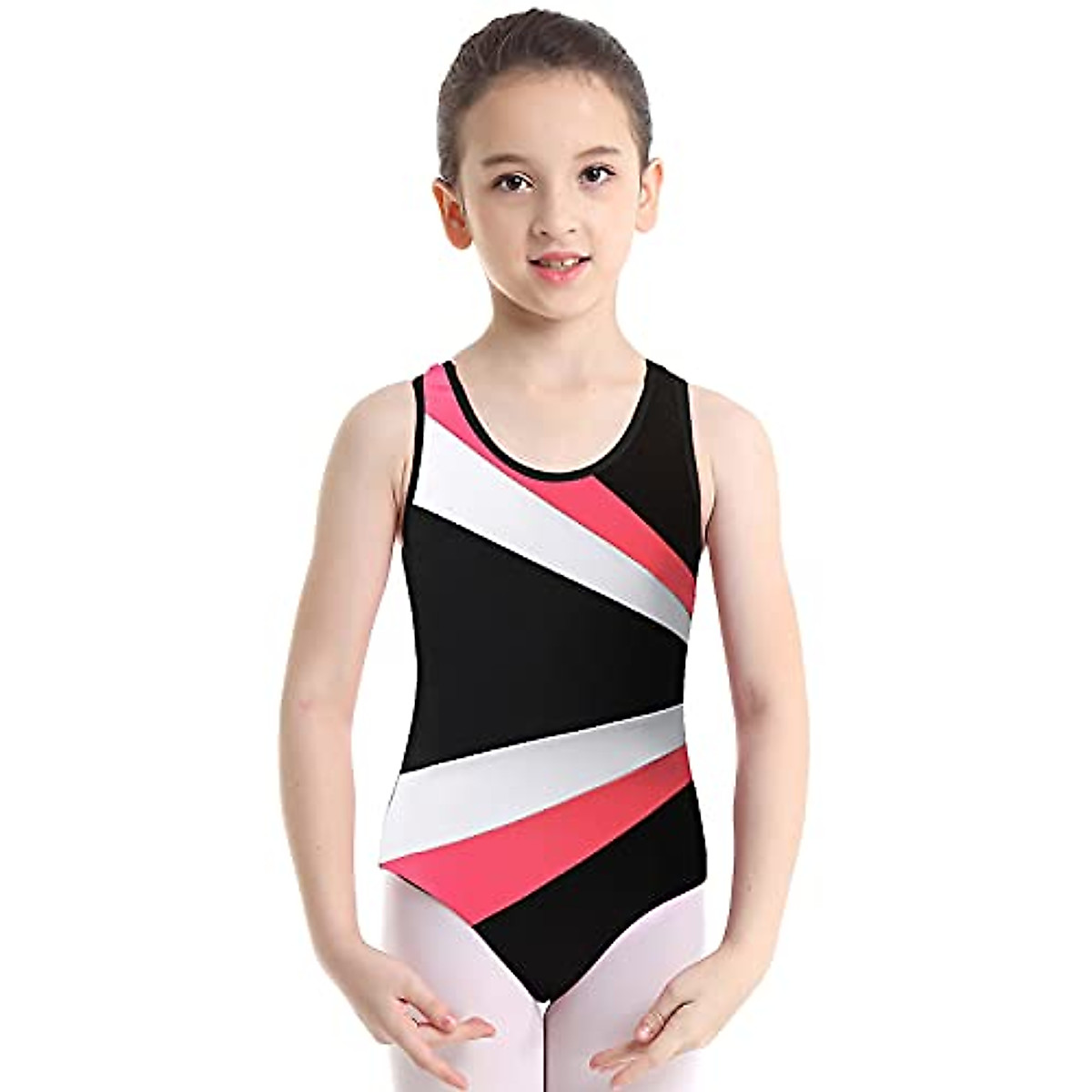 Happy Cherry Girls Gymnastics Leotard Sparkle Gradient Leotards for Kids