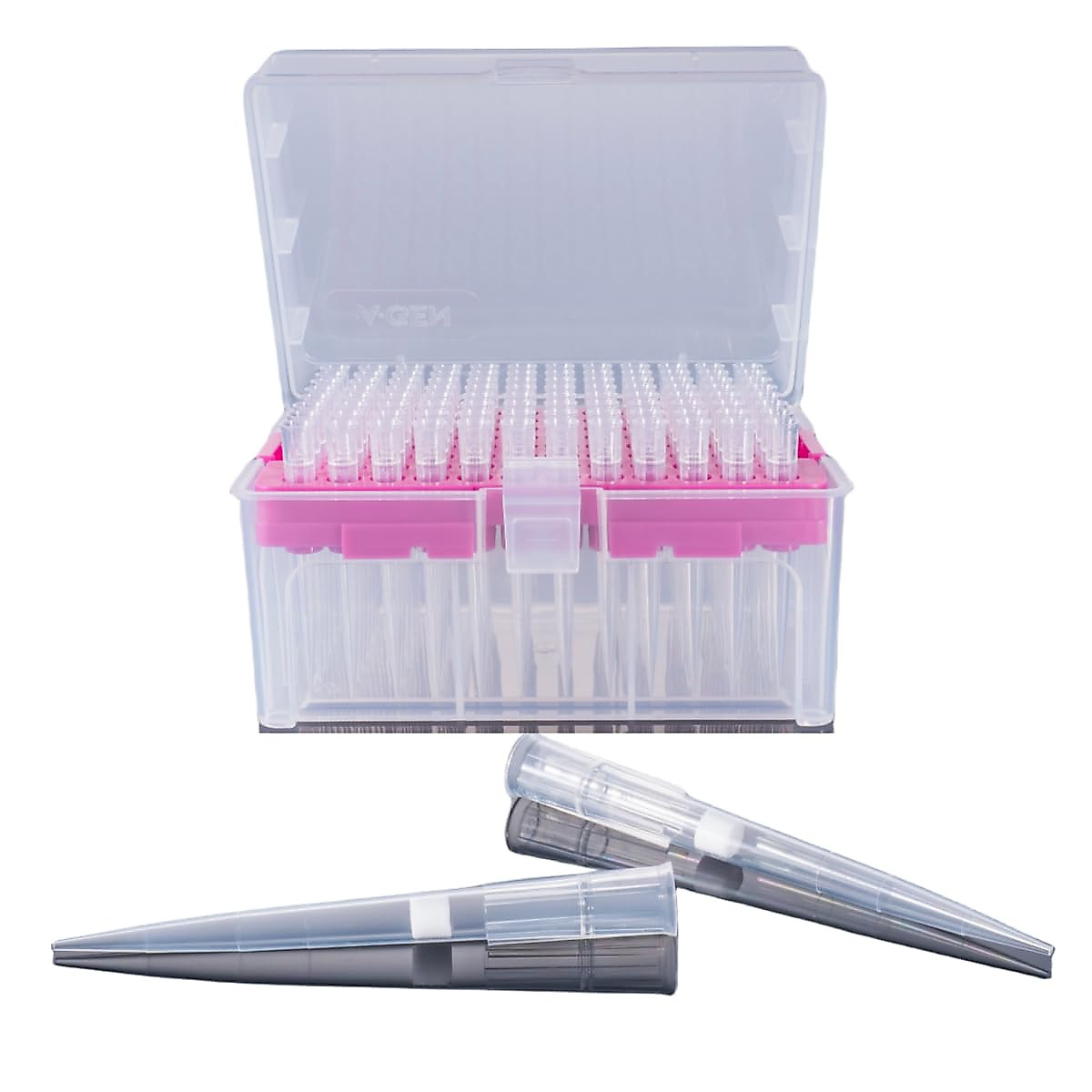 A-GEN 100uL Filter Racked Universal Pipette Tips, Clear, Gamma Sterile, DNase/RNase Free,Non-Pyrogenic (1 Rack of 96 Filter Tips, 100uL)