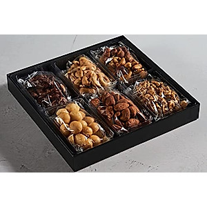 Holiday Mixed Nuts Gift Basket, in Elegant Box, Gift Set for Easter, Birthday Party, Sympathy, Healthy Gift Snack Box for Men and Women. Kosher - Snackberry (Premium)