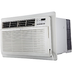 LG 9,800 BTU Through the Wall Air Conditioner, 230/208V, Cools up to 440 Sq. Ft. for Bedroom, Living Room, Apartment,, with Remote, 3 Cool & Fan Speeds, Wall AC Unit, White