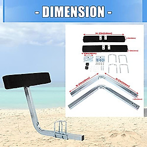ECOTRIC Short Boat Trailer 2' Bunk Board Guide-On Carpeted Kit A Pair w/Hardware