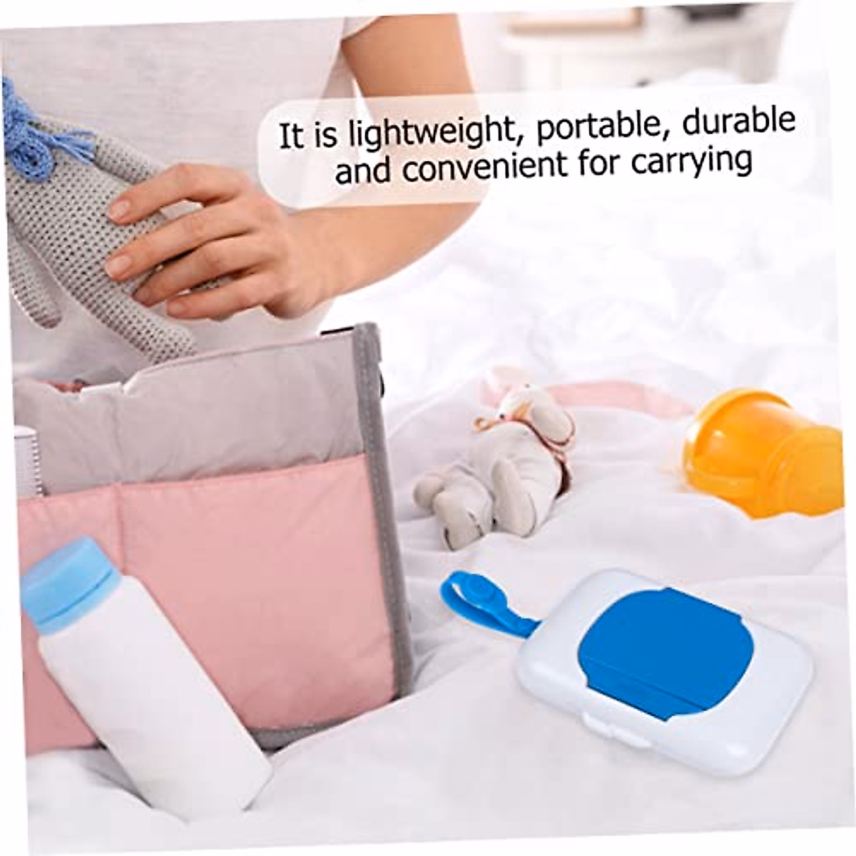 Alipis 2Pcs Wipe Box Baby Tissue Holder Filling Baby Diapers Wipe Warmer Wet Tissue Holder Wipes Dispenser Tissue Dispenser Outdoor Tissue Baby Accessories pp Baby Holder