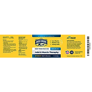 OWELL NATURALS Cream 7 oz, Maximum Strength Deep Penetrating for Neuropathy, Joint, Muscle, Back, Knee, Feet, Hand, Ankle, Restless Legs, Shoulder