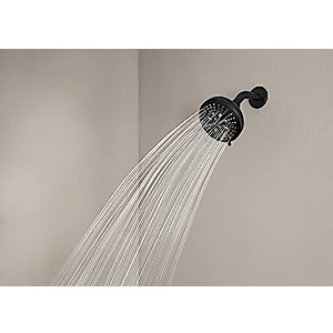 Moen 200W0BL Hydro Energetix Eight-Function 5" Diameter Spray Head Standard, Matte Black