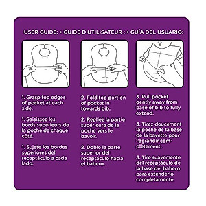 Bibsters Sesame Street Large Disposable Bibs with Patented Crumb-Catcher, Leakproof Liner, and Reusable Fastener -Age 6 Months and Up 32 count (Pack of 1)