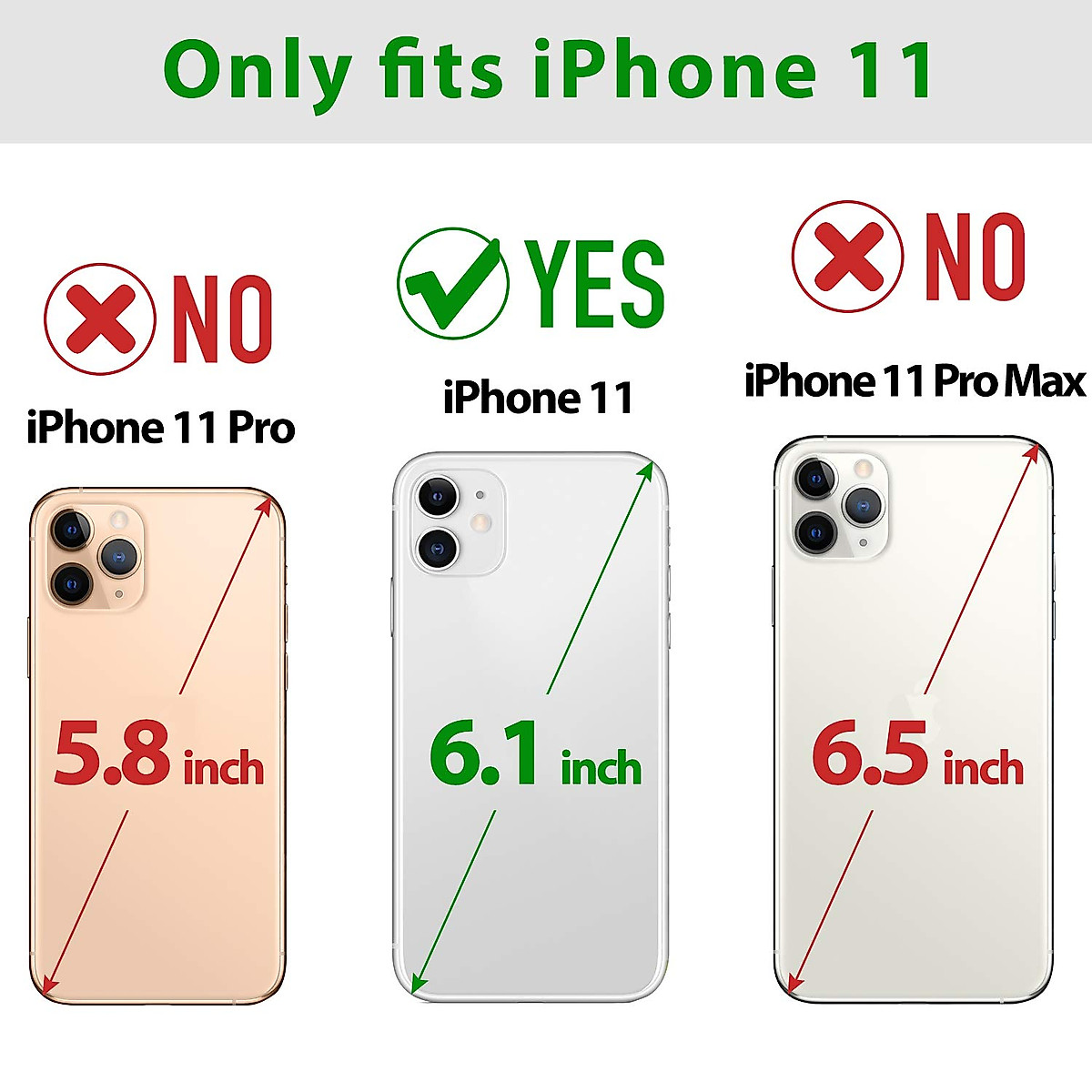 SHIELDON Case for iPhone 11, Genuine Leather Magnetic Wallet Cover Kickstand RFID Blocking Card Slot with TPU Shockproof Protective Cover Compatible with iPhone 11 (6.1 Inch, 2019) - Black