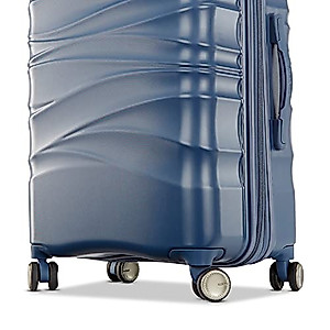 AMERICAN TOURISTER Cascade Hardside Expandable Luggage Wheels, Slate Blue, 24-Inch Spinner