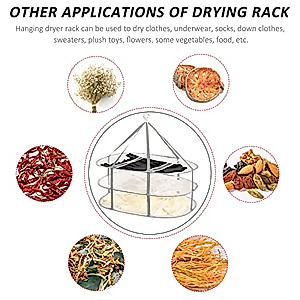 AUTODECO 2 Pack 3-Tier Folding Mesh Clothes Hanging Dryer, Sweater Drying Rack, Large Laundry Drying Rack, Lay fold Flat Dry Hanger, Mesh Clothes Hanging Dryer - XL(3Tier)+XL(3Tier)