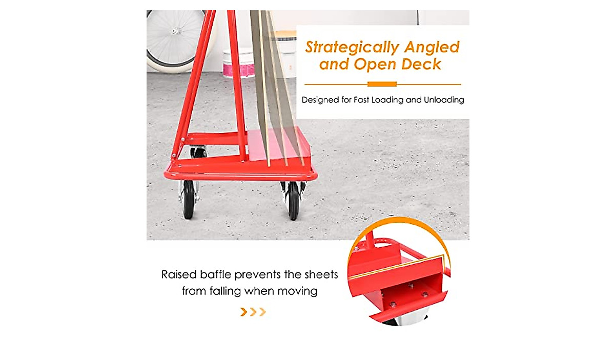 Goplus Heavy Duty Drywall Cart - 780 lbs Panel Dolly