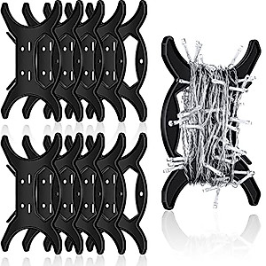 Lauwell 10 Pieces Christmas Lights Storage Holder Cord Reel Xmas Extension Organizer Cable Light Wire Spool All Purpose and Wind up for Garland