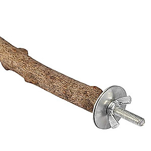 Zerodis Paw Grinding Stick, Hanging Chewing Cage Toy Bird Cage Bird Stand Perch for Bird Macaw African Greys Budgies Parakeet Cockatiels Conure Lovebird(1.5~2.5 * 25CM)