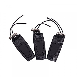 MiOYOOW Archery Glove, Adjustable Portable Three Finger Gloves Archery Accessories for Recurve Compound Bow