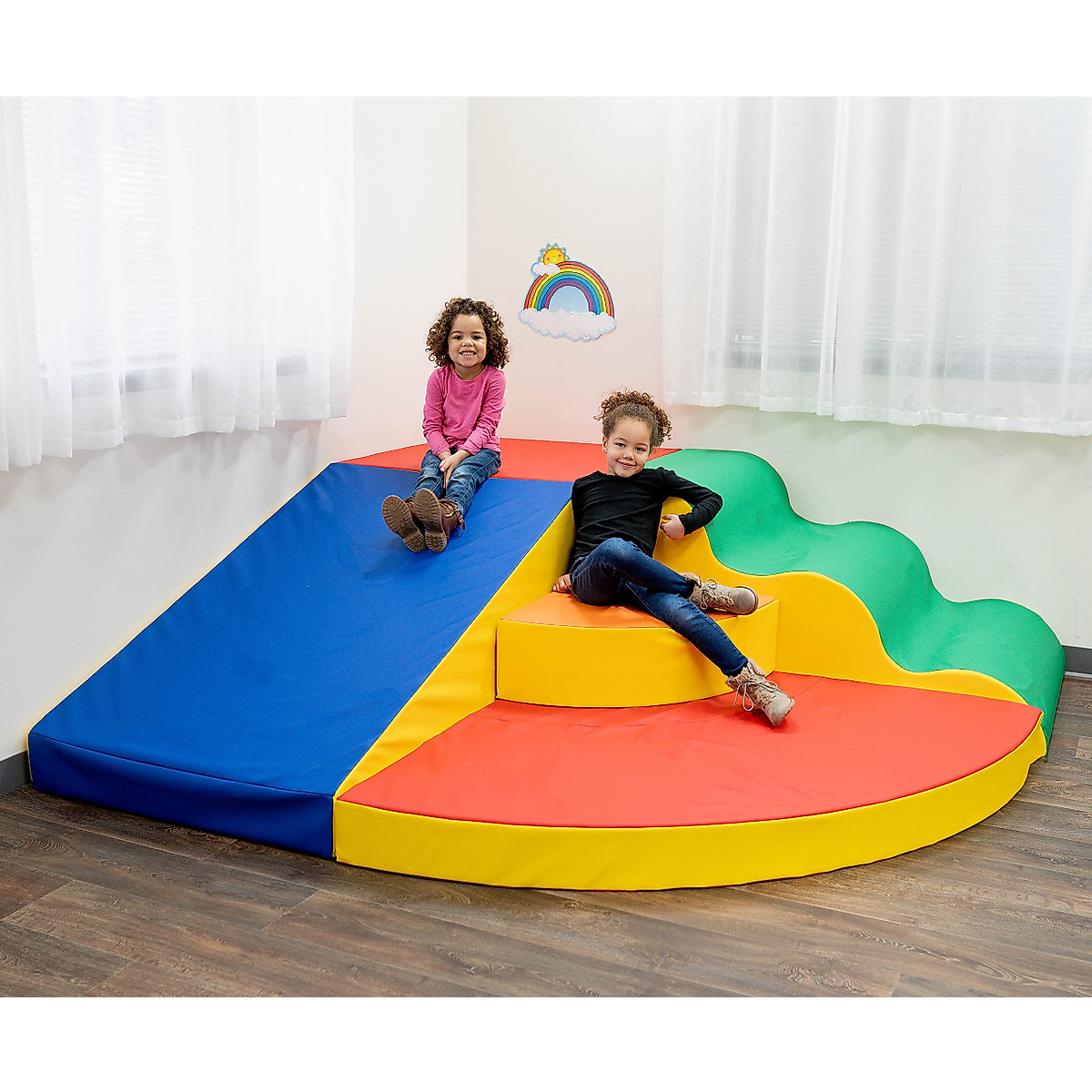 Children's Factory School Age Corner Colossus, Kids Climbing/Jumping/Sliding Indoor Play Equipment, Classroom Furniture for Elementary School/Playroom