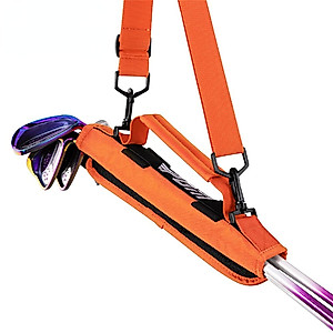 Portable Golf Club Bag Lightweight Travel Carrier Bag Ideal for Golf Course Driving Range Golf Gift Accessories for Men Women (Red)