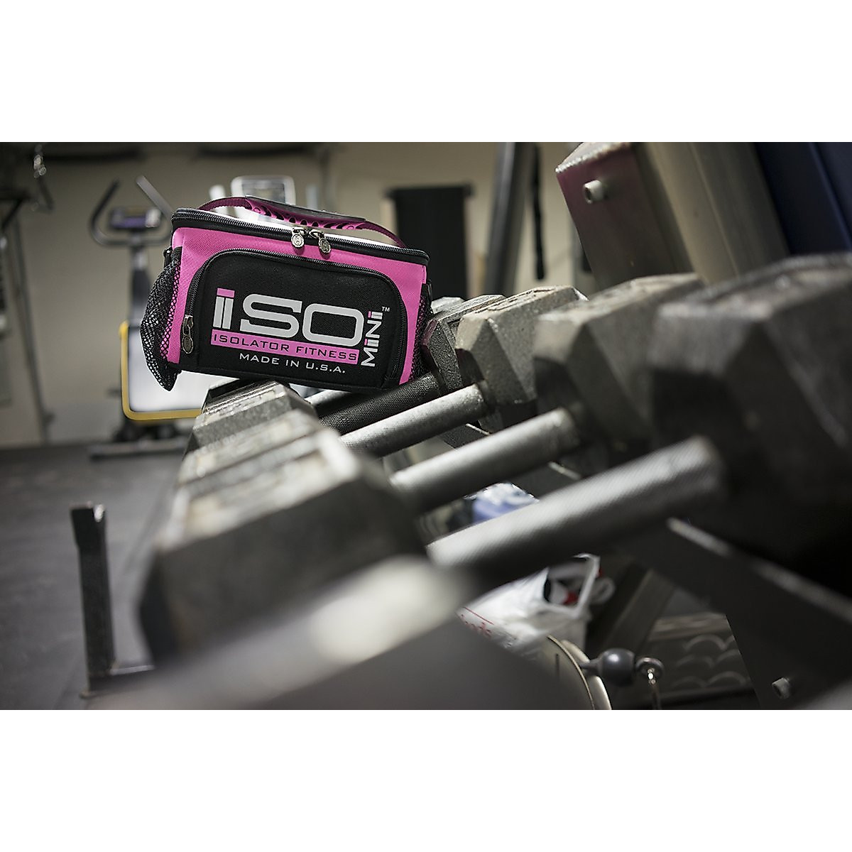 Small Meal Prep Lunch Bag ISOMINI 2 Meal Insulated Lunch Bag Cooler with 4 Stackable/Reusable Meal Prep Containers, 1 Ice Pack ISOBRICK, and 1 Shoulder Strap - Made in USA (Marine Woodland)