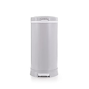 Bubula Premium Steel Diaper Waste Pail with Step Open, Gray