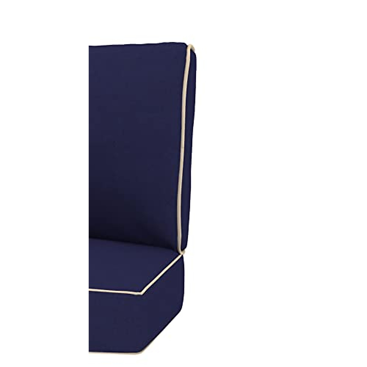 Creative Living Sofa Outdoor Deep Seating Patio 24x24 Replacement Cushions, 6 Piece Set, Navy