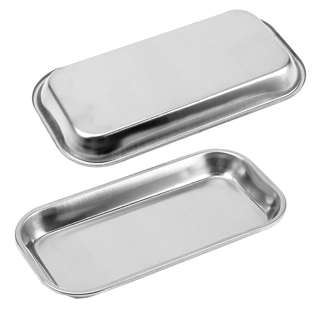 Surgical Tray Stainless Steel,Ozgkee Metal Tray 1Pc Dental 201 Stainless Steel Medical Instrument Tray Useful Tool For Clinic Lab Stainless Steel Tray Medical