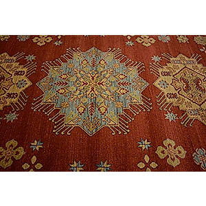 Unique Loom Sahand Collection Traditional Geometric Classic Red Area Rug (7' 0 x 10' 0)