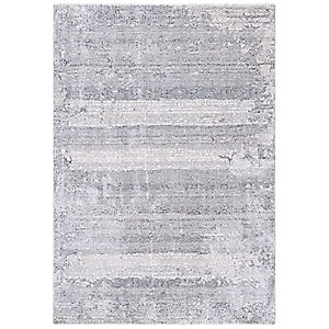 Martha Stewart Collection by SAFAVIEH 2' 6" x 4' Light Grey/Beige MSR8925A Sabrina Entryway Living Room Foyer Bedroom Kitchen Accent Rug