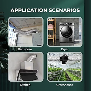 iPower GLDUCT4X8CX2V1 2-Pack 4 Inch 8 Feet Non-Insulated Flex Air Ducting Aluminum Dryer Vent Hose for HVAC Ventilation, 4'' X 8'-2 Pack, 4 Stainless Steel Clamps Included