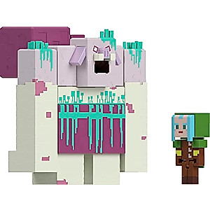Mattel Minecraft Legends Action Figure, Devourer With Slime Attack Action & Accessory, Collectible Toy, 3.25-Inch