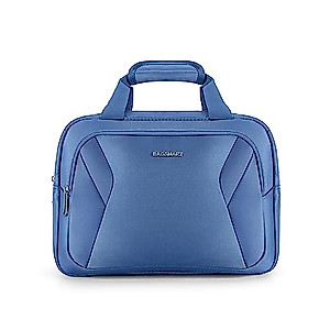 BAGSMART Carry On Luggage, 2 Piece Luggage Sets, PC Hardside Suitcase Airline Approved, 20 Inch Luggage with Spinner Wheels, Travel Luggage Hard Shell Suitcases Set with Duffle Bag for Men Women, Blue